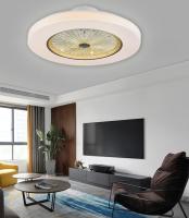 China White Retractable Ceiling Fandelier Bladeless Ceiling Fan With Lighting for sale