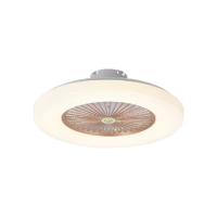 China White Hanging Ceiling Fan With Light Retractable Chandelier Fan Light for sale