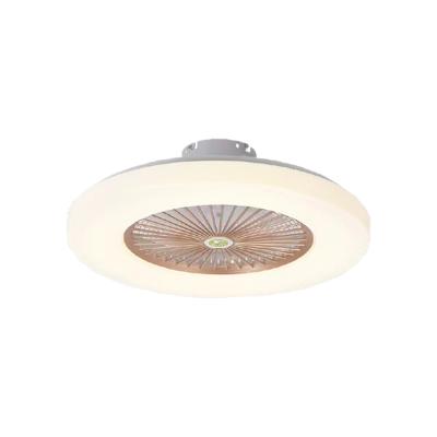 China White Hanging Ceiling Fan With Light Retractable Chandelier Fan Light for sale