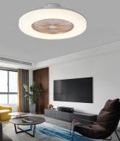 China White Hanging Ceiling Fan With Light Retractable Chandelier Fan Light for sale