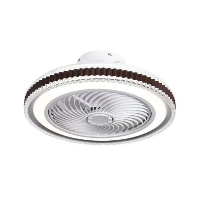 China 42 Bladeless Ceiling Fan With Light Flush Mount Chandelier Fan for sale