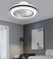 China 42 Bladeless Ceiling Fan With Light Flush Mount Chandelier Fan for sale