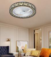 China 42inch Hanging Ceiling Fan With Light Smart Bladeless Ceiling Fan for sale
