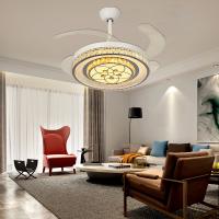 China Reversible Folding Ceiling Fan With Light Smart Low Profile Ceiling Fan for sale
