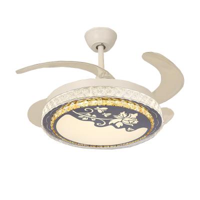China Smart 42 Folding Ceiling Fan With Light ABS Blades Folding Blade Fan for sale