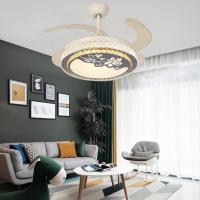 China Smart 42 Folding Ceiling Fan With Light ABS Blades Folding Blade Fan for sale