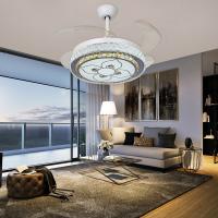 China ABS 42in Folding Ceiling Fan With Light Low Profile Smart Ceiling Fan for sale