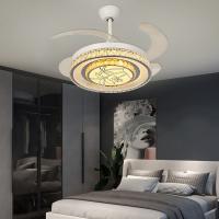 China Reversible Folding Ceiling Fan With Light 42In Foldable Ceiling Fan for sale
