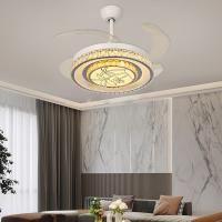 China Reversible Folding Ceiling Fan With Light 42In Foldable Ceiling Fan for sale