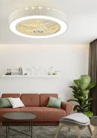 China 50 Diameter Changeable Bathroom Ceiling Fan With Light Remote Control for sale
