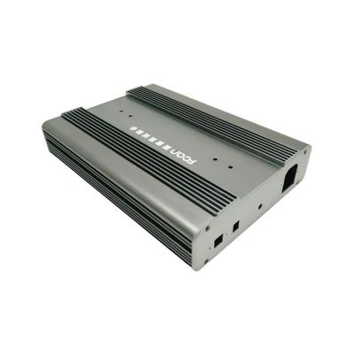 China Custom Aluminum Enclosures for Audio & Industrial Amplifiers - 6063-T5/T6 Alloy with ±0.1mm Tolerance for sale