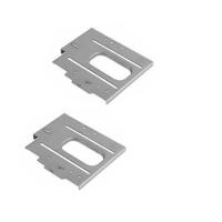 China Precision CNC Punched Aluminum 5052 L-Shaped Mounting Brackets for Electronic Enclosures for sale