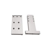 China Precision CNC Punched Aluminum 5052 L-Shaped Mounting Brackets for Electronic Enclosures for sale