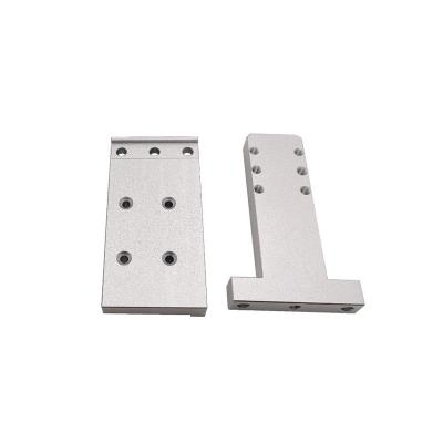 China Precision CNC Punched Aluminum 5052 L-Shaped Mounting Brackets for Electronic Enclosures for sale