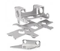 China Precision CNC Punched Aluminum 5052 L-Shaped Mounting Brackets for Electronic Enclosures for sale