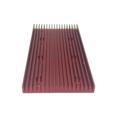 China Custom 6063 Aluminum Extrusion Heat Sink with Drilled Mounting Holes ±0.02mm Tolerance for Electronics Cooling for sale