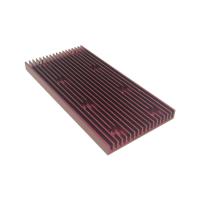 China Custom 6063 Aluminum Extrusion Heat Sink with Drilled Mounting Holes ±0.02mm Tolerance for Electronics Cooling for sale