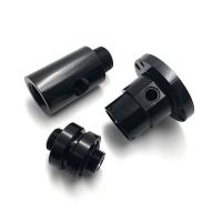 China ODM CNC Turned Aluminum Alloy Parts with Threads & Black Anodizing - ±0.02mm Tolerance for sale