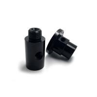 China ODM CNC Turned Aluminum Alloy Parts with Threads & Black Anodizing - ±0.02mm Tolerance for sale