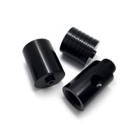 China ODM CNC Turned Aluminum Alloy Parts with Threads & Black Anodizing - ±0.02mm Tolerance for sale