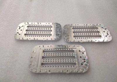 China Precision CNC Milled Aluminum Plate with Symmetrical Perforated Grid - 100mm x 50mm x 5mm ±0.01mm Accuracy for sale