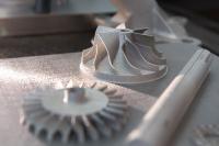 China Radial Array Turbine Blade Assembly 3D Printed Parts with ±0.1mm Tolerance and Integrated Support Framework for sale