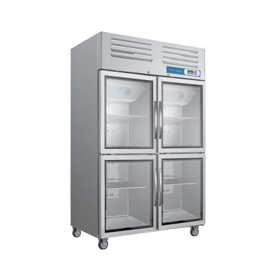 China 2 Doors, 4 Doors Glass Door Upright Commercial Refrigerator for sale