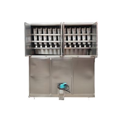China Industrial Grade Cube Ice Machine, Large Capacity Ice Cube Making Machine, Full Stainless Steel Cube Ice Machine Fits Water Cooling Tower for Ice Factory for sale