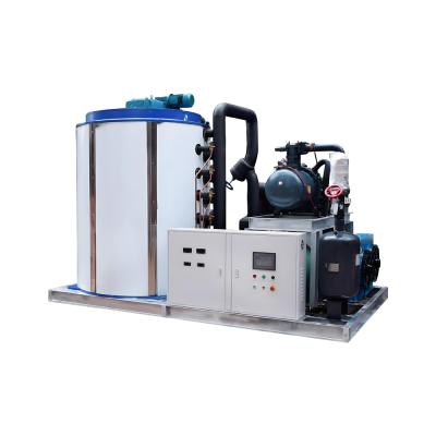 China Heavy Duty Flake Ice Machine Designed for Continuous in Seafood Industry Food Storage and Chemical Cooling Applications for sale