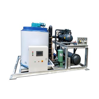 China Large Capacity Flake Ice Machine Industrial Flake Ice Machine Automatic Operation User Friendly Control Panel Suitable for Ice Seafood Market and Chemical Cooling for sale