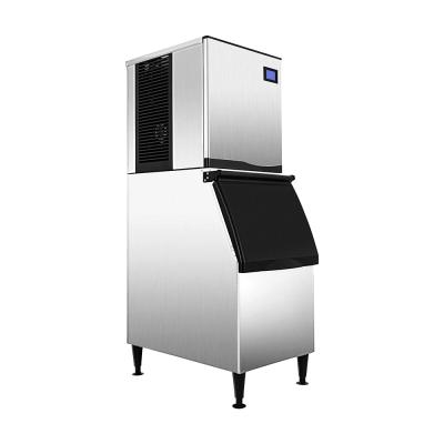 China Commercial Cube Ice Machine Split Type Ice Maker Constructed from Stainless Steel Materials to Resist Corrosion and Mintain Hygiene Standards for sale
