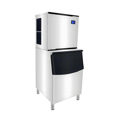 China Split Type Commercial Cube Ice Machine with Ice Bin Powerful Compressor and Evaporator Desinged for Food Service Use Refrigeration Equipment for sale