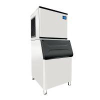 China Big Capacity Ice Cube Making Machine Commercial Ice Maker with Ice Bin Full Stainless Steel Ice Machine for Continuous Ice Production Ice Maker with Air Cooled systems for sale