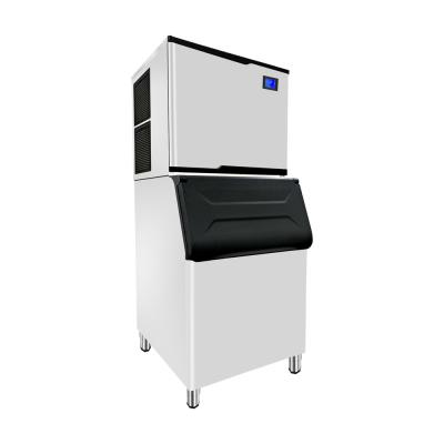 China Split Commercial Cube Ice Maker Big Capacity Modular Type Commercial Cube Ice Machine with Ice Bin for sale