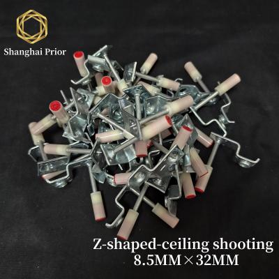 China Noise & Dust-Free -Grade Safety Non-Toxic & RoHS Compliant Z-Shaped Shooting Nails for Ceiling Integration for sale