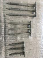 China Horticultural Planter Garden Metal Pegs , 10cm 20cm Weed Mat Pegs for sale