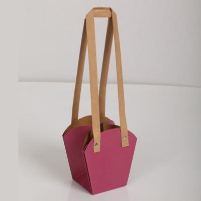 China 2.5kg 5kg Kraft Paper Horticultural Packaging Gift Bags Recyclable for sale