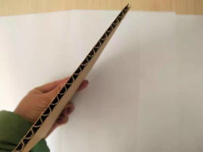 China 3 Layers Corrugated Kraft Board , 17*12cm Laminated Corrugated Cardboard for sale