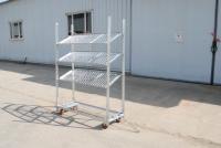 China Auction 600kg Danish Flower Trolley , Farm Greenhouse Plant Carts for sale
