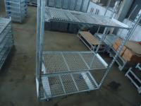 China Hot Galvanized Plant Nursery Trolleys For Flower Capacity 500kg-1000kg for sale