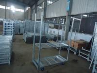 China Hot Galvanized Plant Nursery Trolleys For Flower Capacity 500kg-1000kg for sale