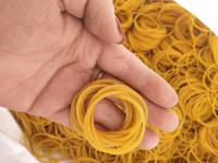 China Natural Color Horticultural Packaging Size 18 Office Rubber Bands for sale