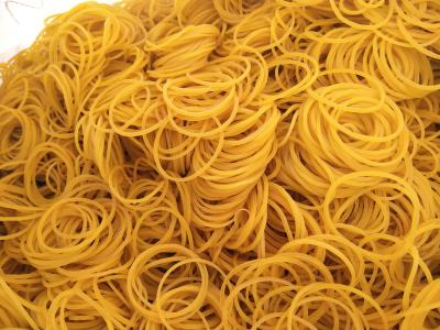 China Horticultural Round Rubber Bands , Natural Color Size 16 Eco Friendly Rubber Bands for sale