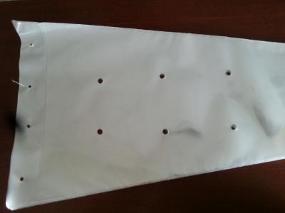China Bopp Packaging Bags Clear Printed Hot Needle Perforation Flower Sleeves for sale