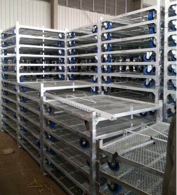 China 500-1000KGS Dutch Plant Trolley Metal Mesh Wire Nursery Plant Carts for sale