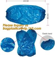 China sleeve covers of non-woven,cpe and PE,sizes are customized,transparent Waterproof PE sleeve cover,Surgical PE Oversleeve for sale