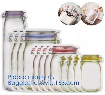 China FDA Customized Kitchen Reusable silicone Food,Snack, Vegetable, Meat Storage Bag,BPA Free ziplock Snack Bags for Preserv for sale