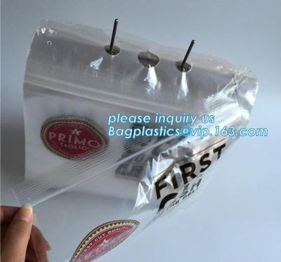 China Virgin LDPE Reclosable Plastic ziplock saddle bag deli bag with Printed Logo for packing food, bagplastics, bagease, pac for sale