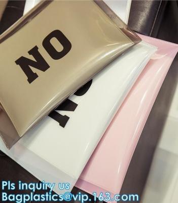 China Custom Printed Slider Pe Zip Lock Clothing Bags With Logo, frosted plastic pvc zip lock document bag, Standup Cosmetic P for sale