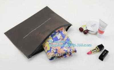 China PP slider bag / PP zip seal bag, ziplock bags slider zipper pvc packing documents bags, Cosmetic Cases Plastic PVC Trave for sale